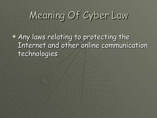 Cyber Law | PPT