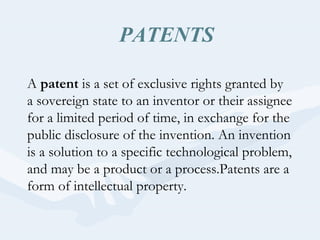 Cyber laws and patents | PPT