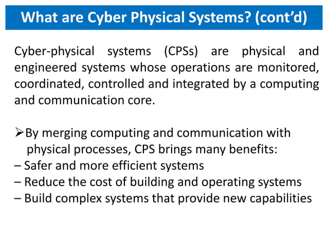 CYBER-PHYSICAL-SYSTEM.pptx | Technology & Computing