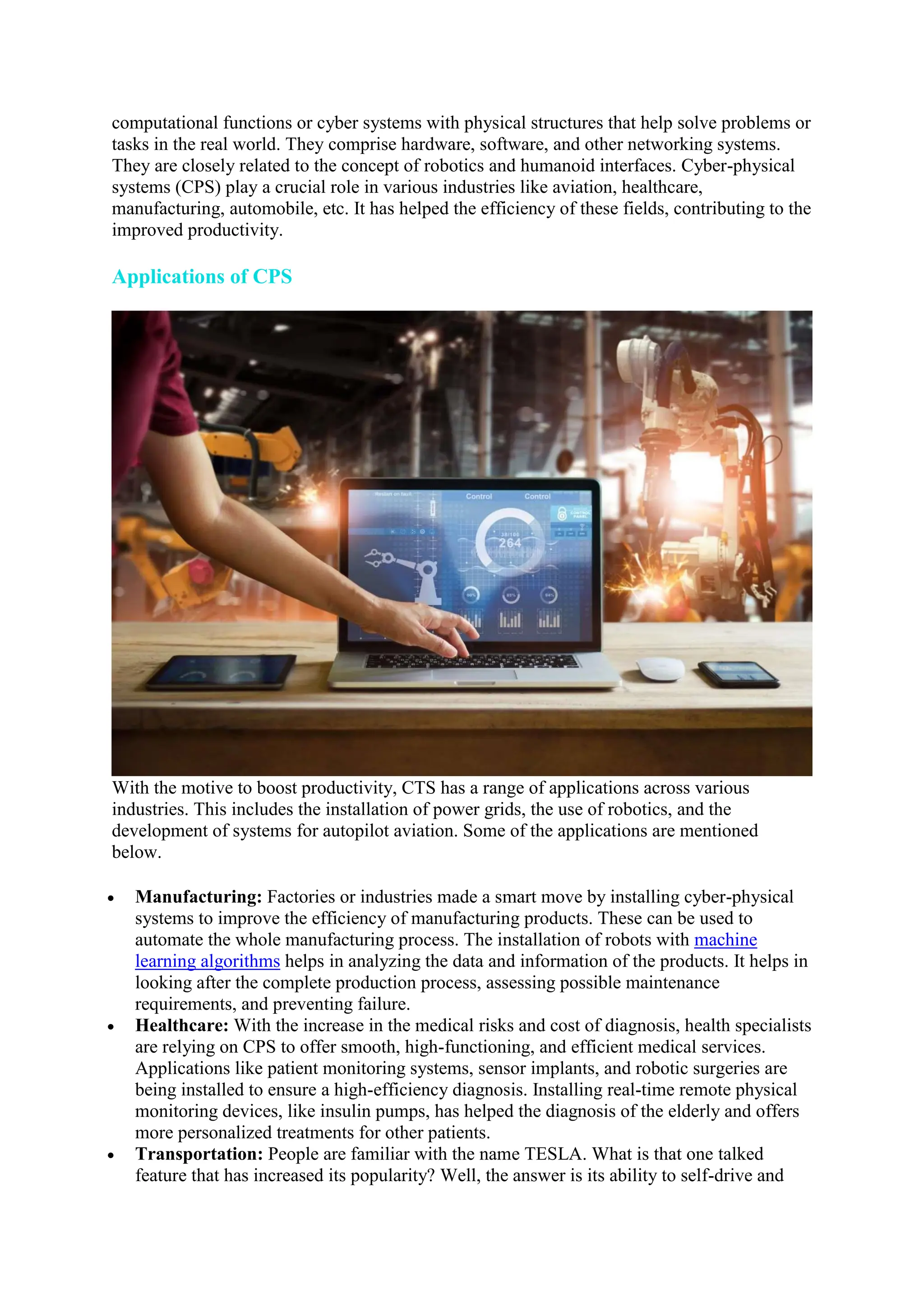 What is Cyber-physical Systems: Applications and Examples | CyberPro Magazine | PDF