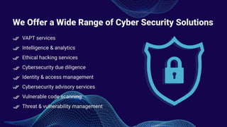 Cyber security services at reasonable prices | PPTX