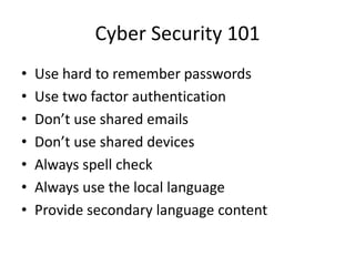 Cyber security and social media | PPTX