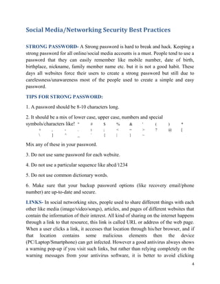 Cyber security-awareness-for-social-media-users - Devsena Mishra | PDF