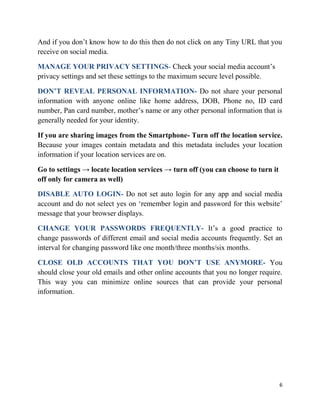Cyber security-awareness-for-social-media-users - Devsena Mishra | PDF