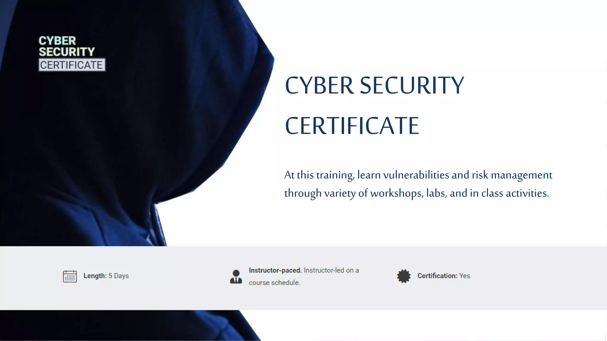 Cyber Security Certificate Training | PPTX