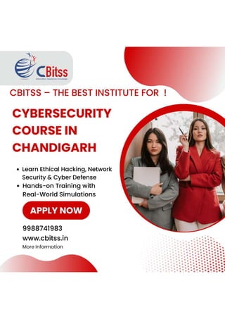 Cybersecurity Course in Chandigarh | CBITSS Ethical Hacking Training | PDF