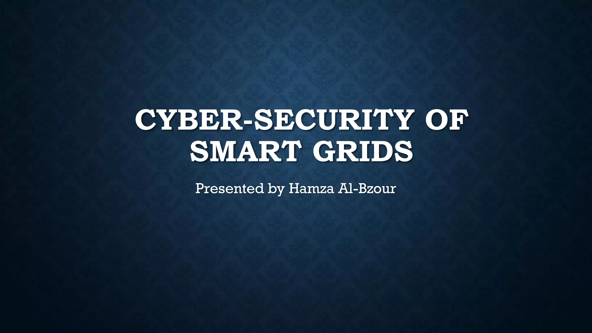 Cyber-security of smart grids | PDF | Information and Network Security | Computing