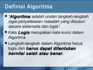 Algoritma dan pemprograman-pertemuan 1 | PPT