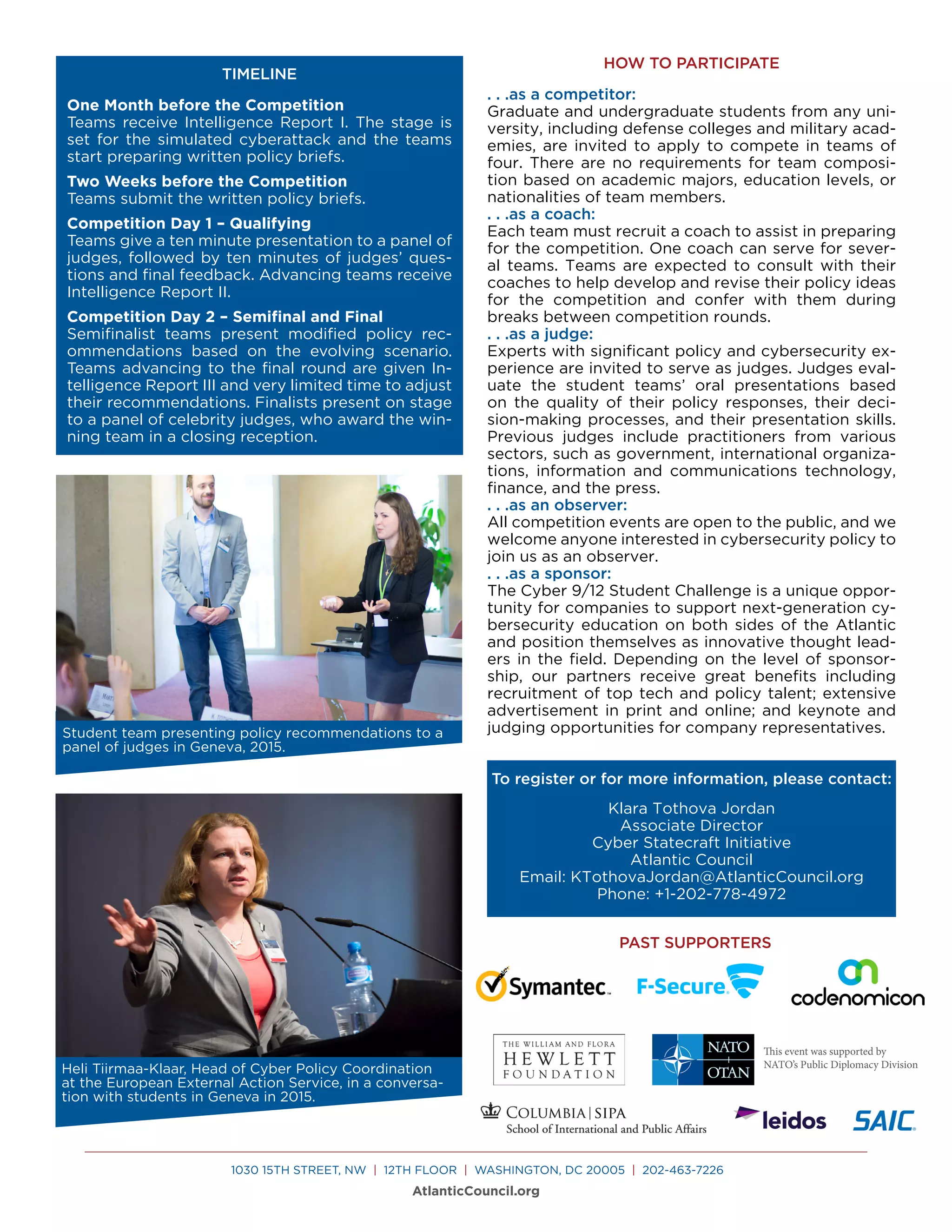 Cyber 9/12 Student Challenge General Information | PDF