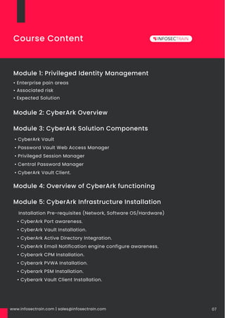 CyberArk_Certification_Training_Course_Content | PDF