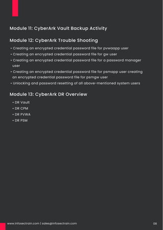 CyberArk_Certification_Training_Course_Content | PDF