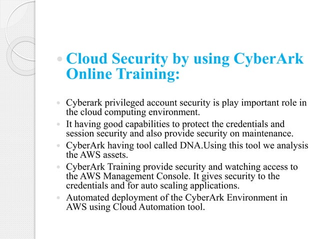 Cyberark training pdf | PDF