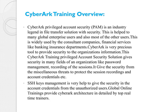 Cyberark training pdf | PDF