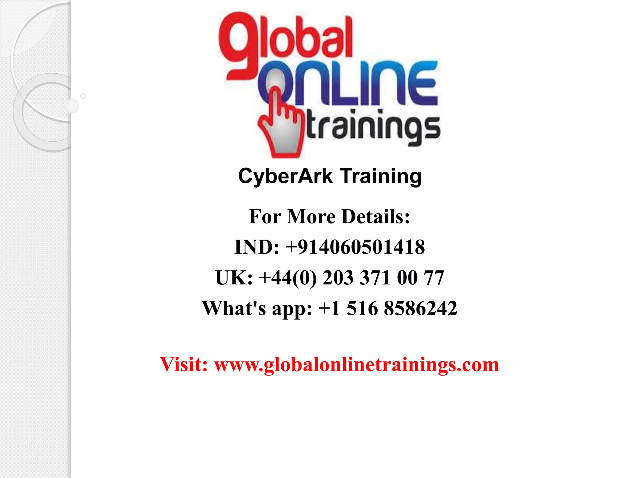 Cyberark training ppt | PPTX