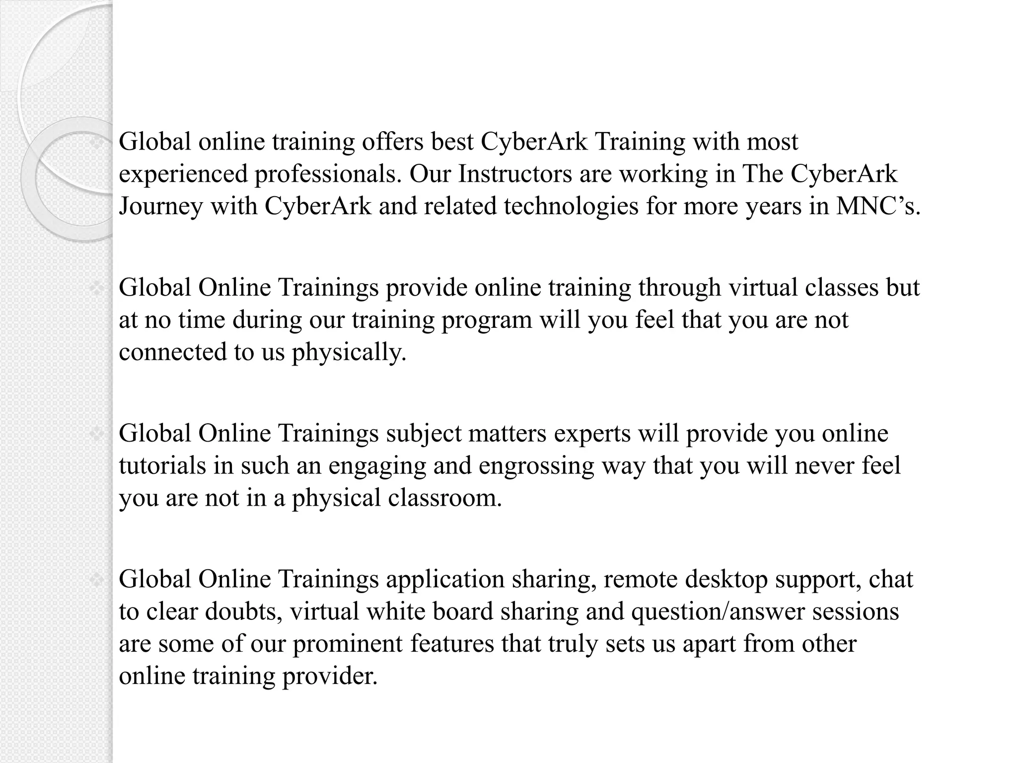 Cyberark training ppt | PPTX