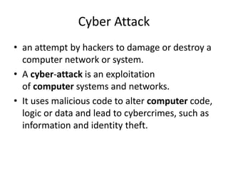 Cyber attack | PPT