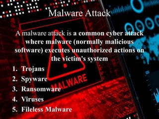 CYBER ATTACK PPT FOR Presentions and cyber | PPT