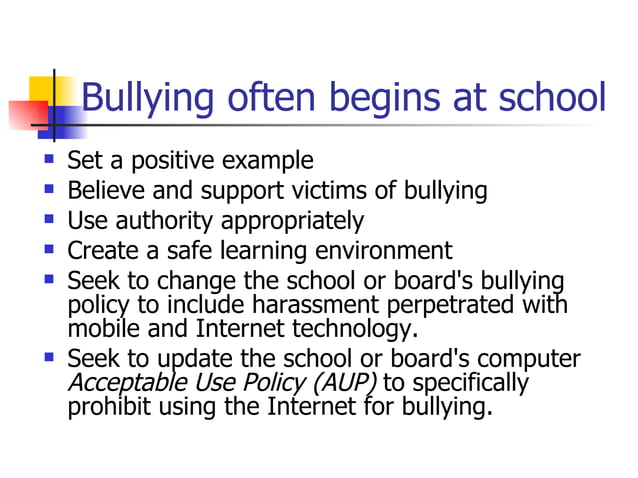 Cyberbullying - Wednesday Class - Presentation on Cyberbullying ...