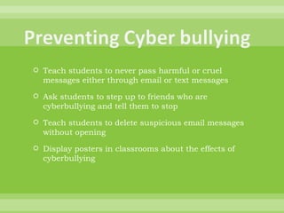 Cyberbullying | PPT | Crime & Harmful Acts to Individuals, Society ...