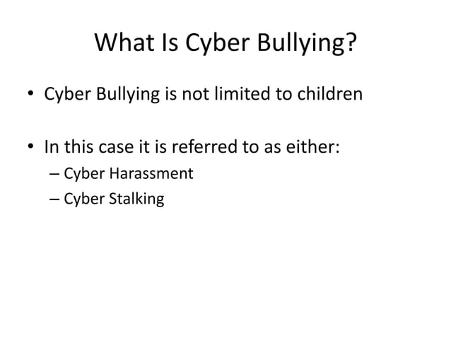 Cyber Bullying | PPT