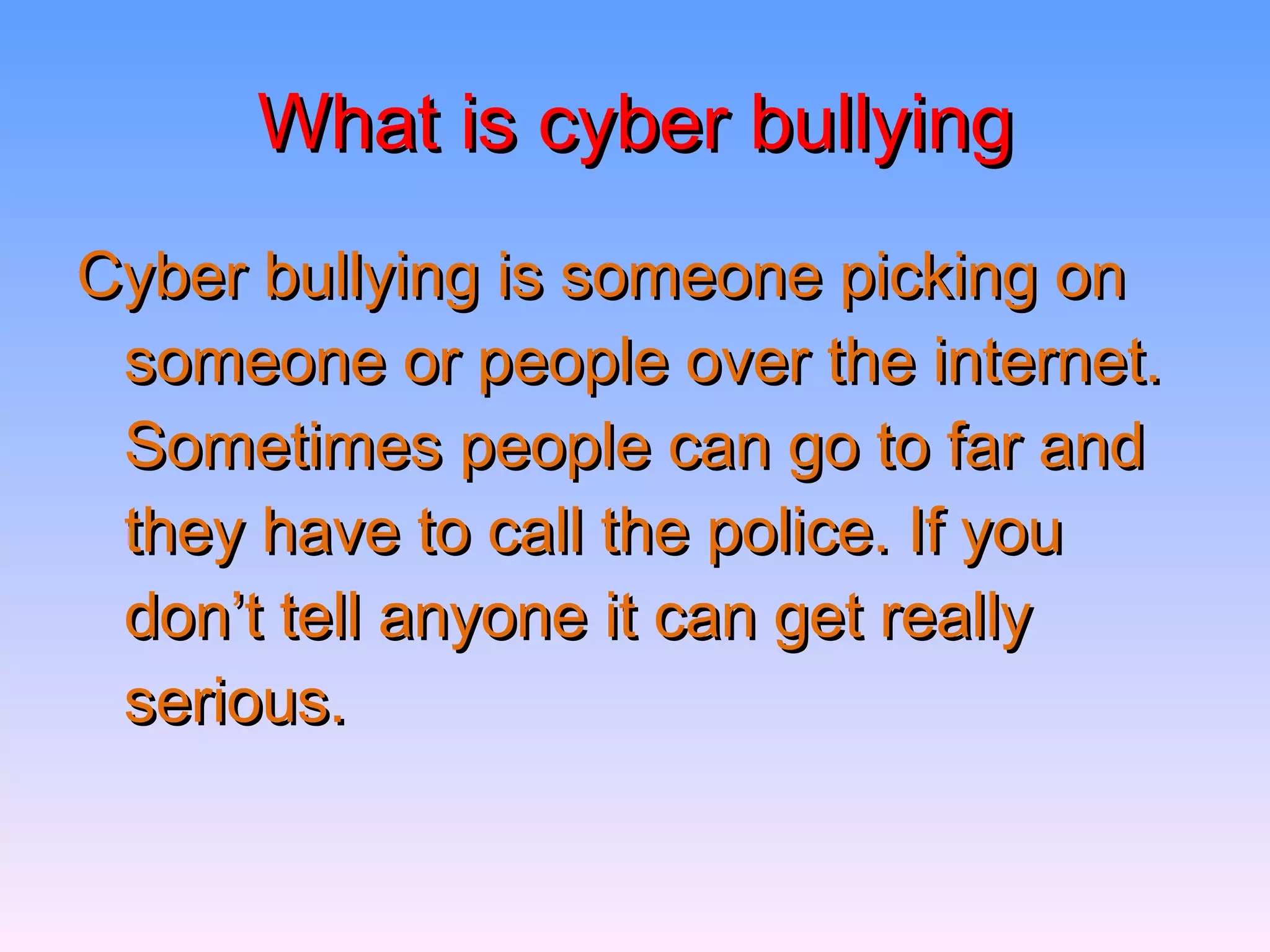 Cyber bullying | PPT