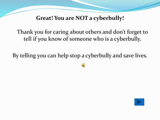 Cyber Bullying | PPTX | Crime & Harmful Acts to Individuals, Society ...