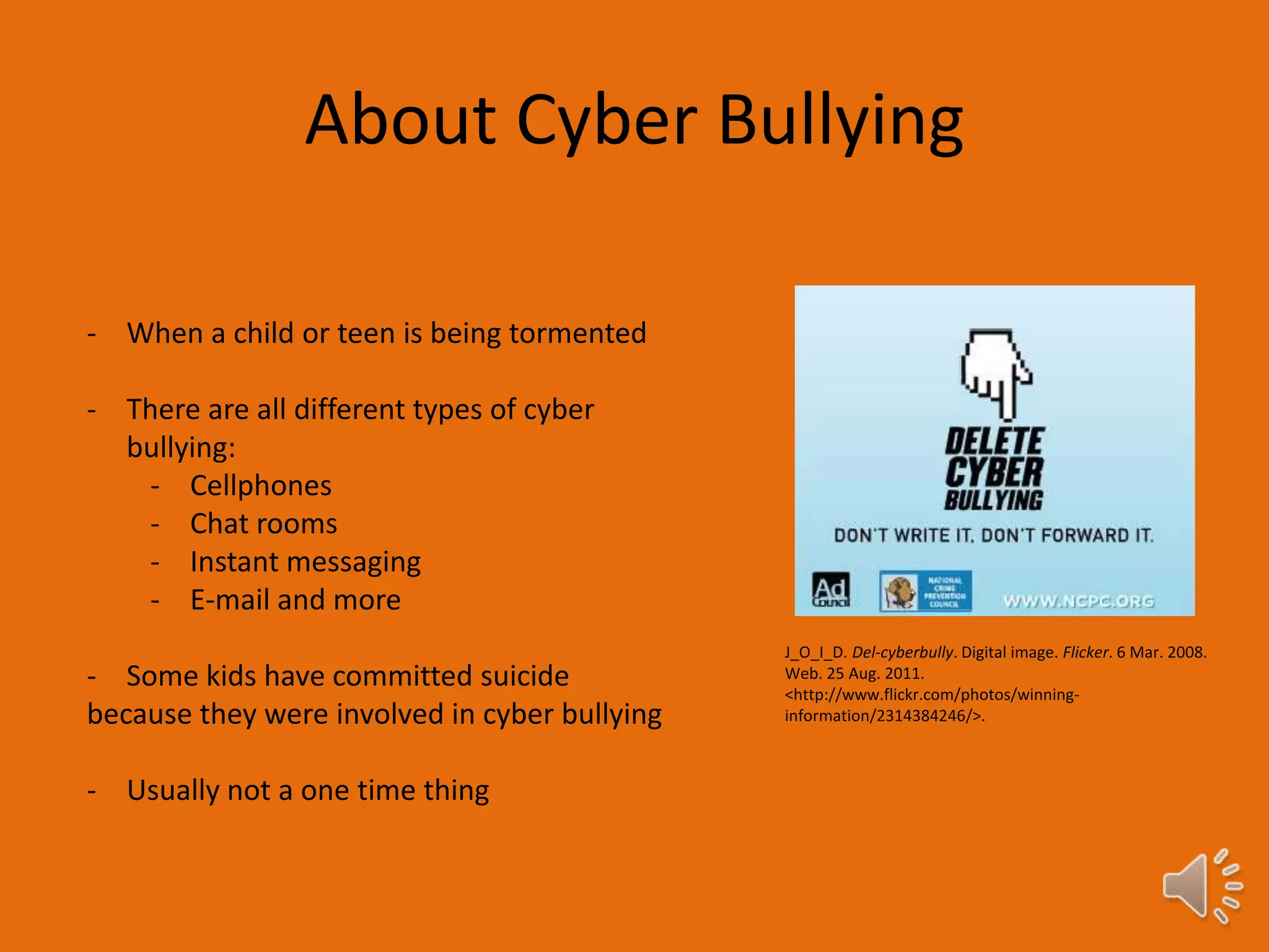 Cyber bullying | PPTX