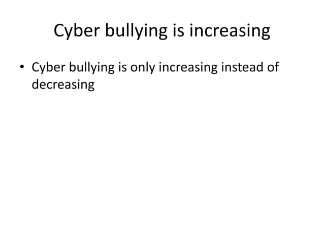 Cyber Bullying PSA | PPTX