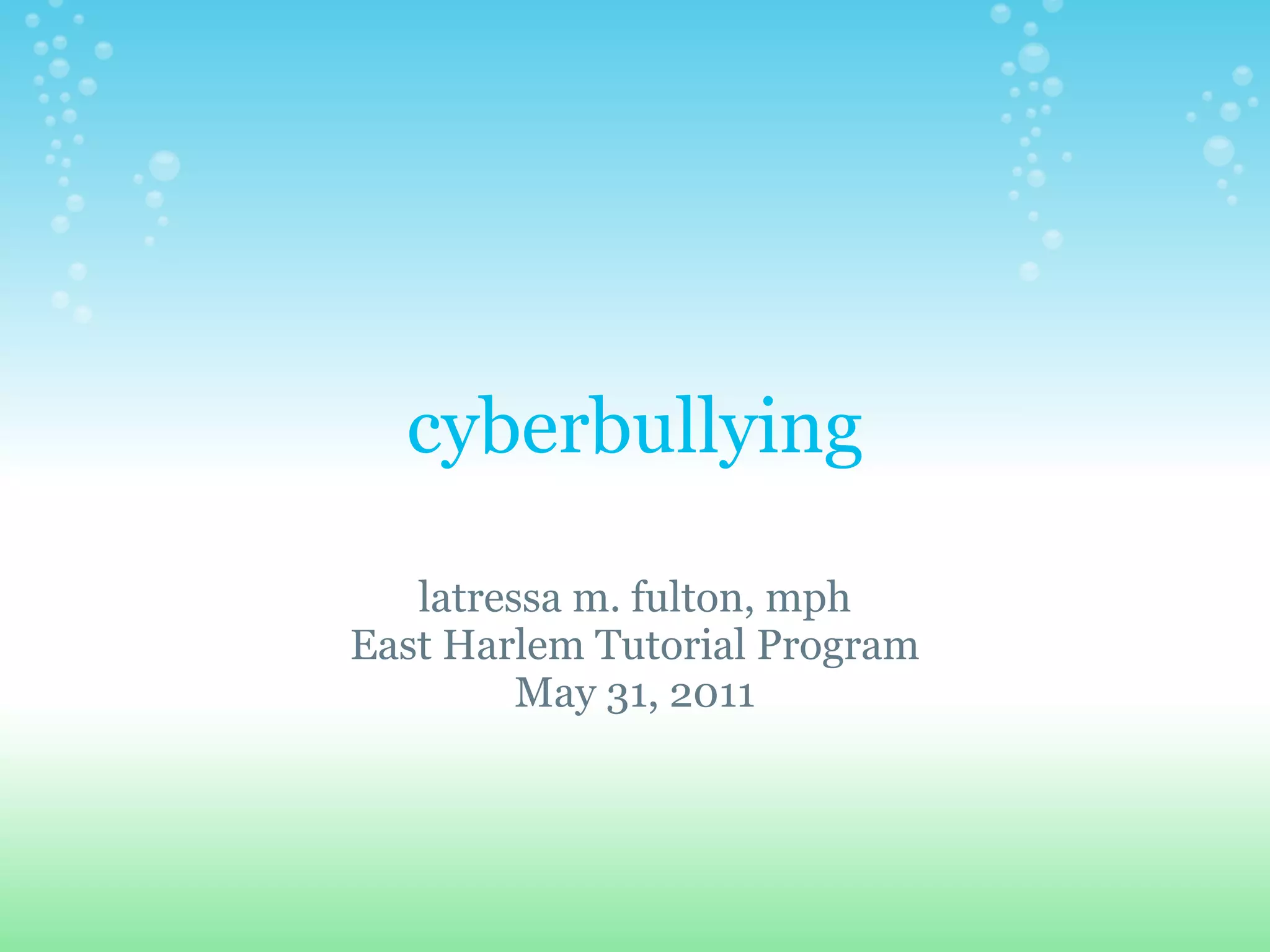 Cyber bullying | PPT