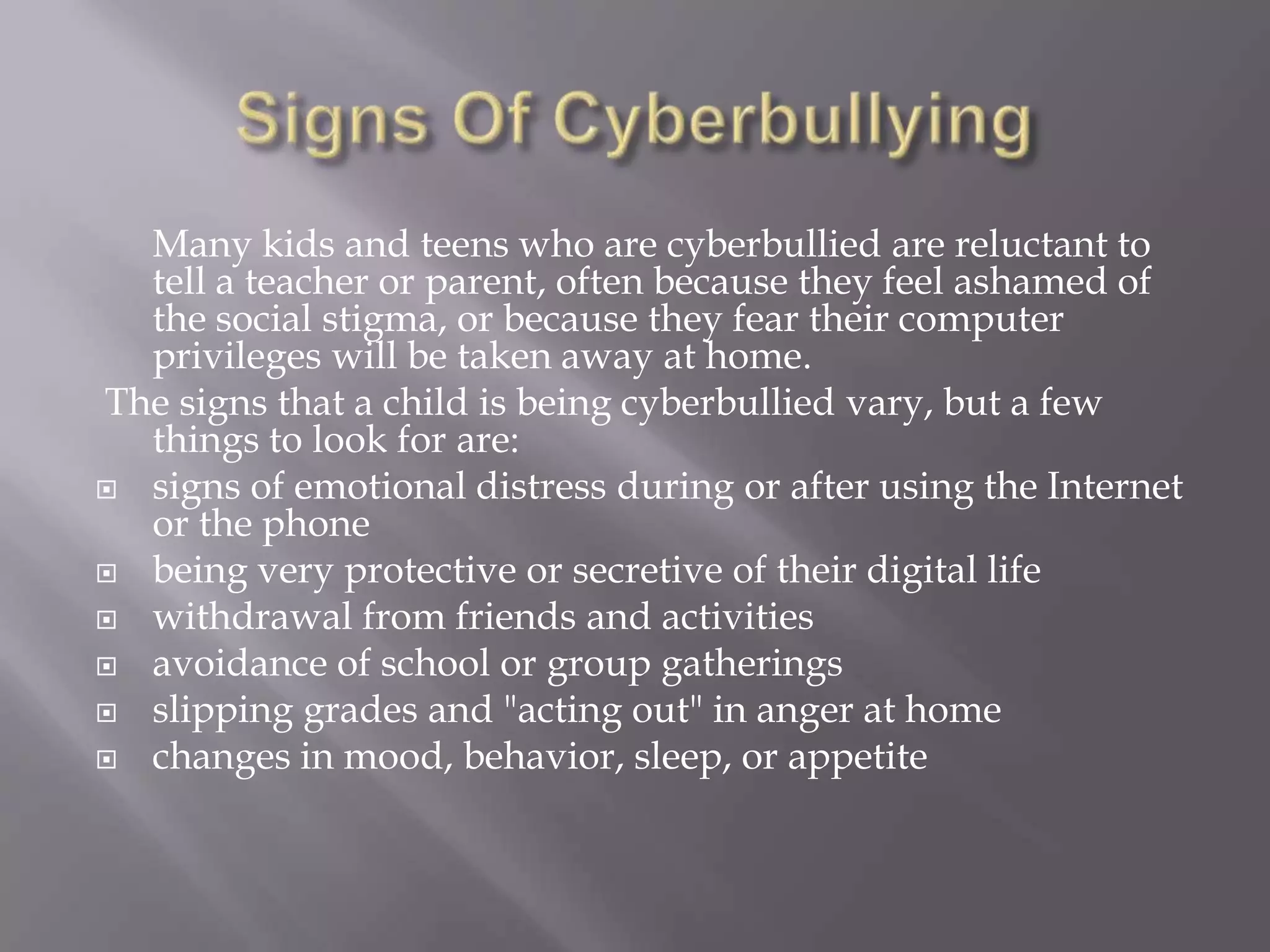 Cyberbullying | PPTX