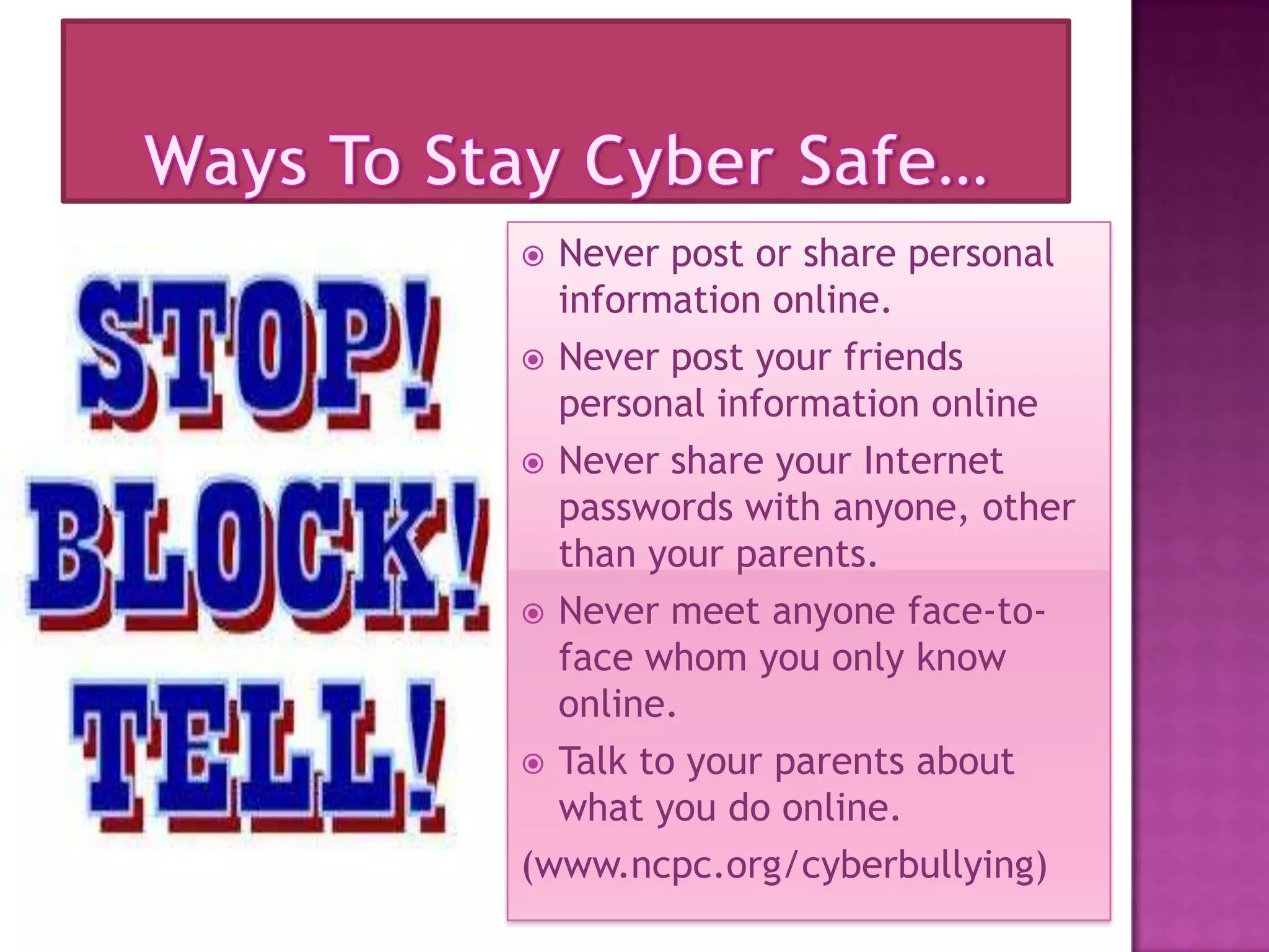 Cyberbullying- Assignment 8 | PPTX