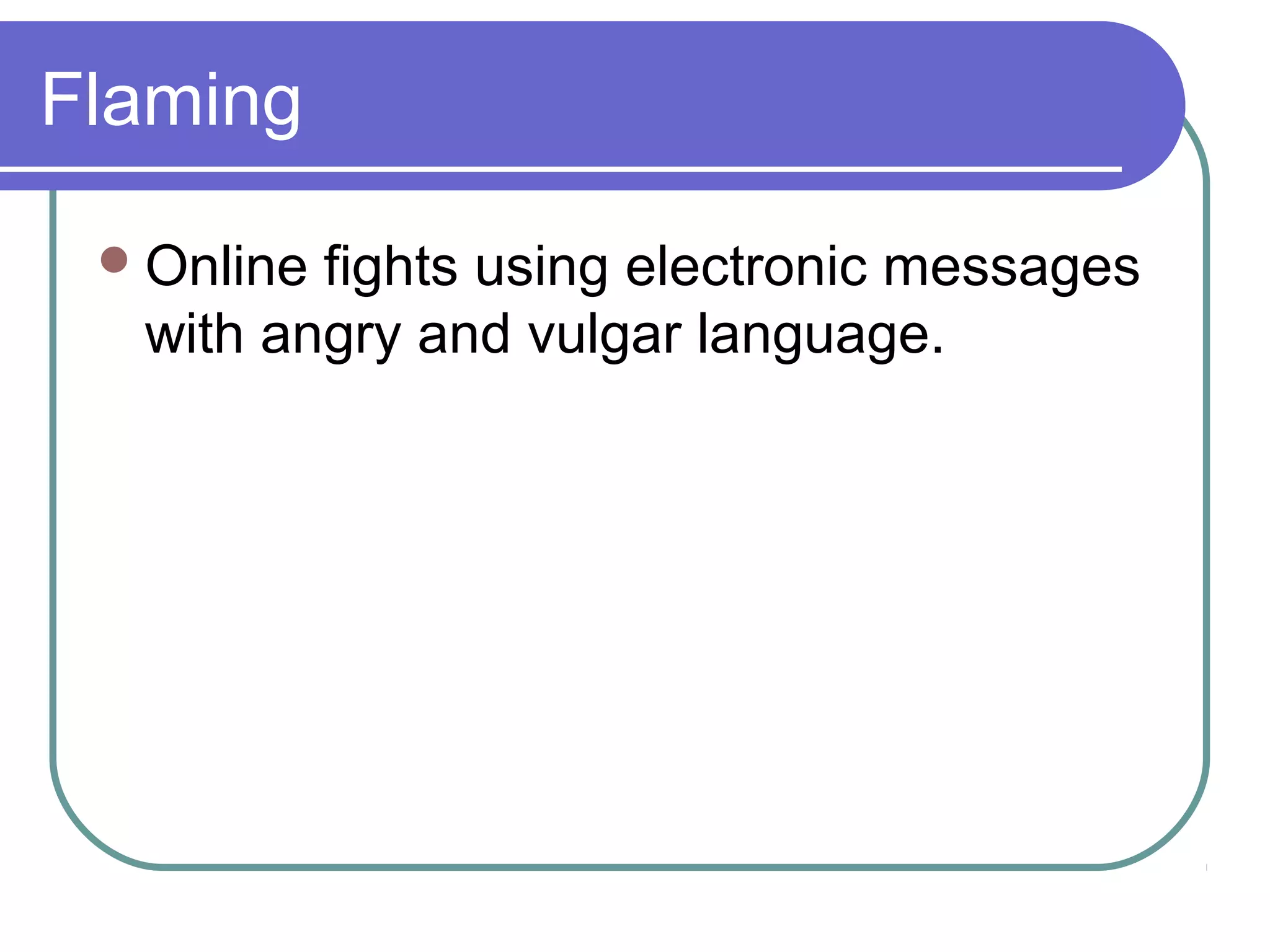 Cyberbullying Terms | PPT