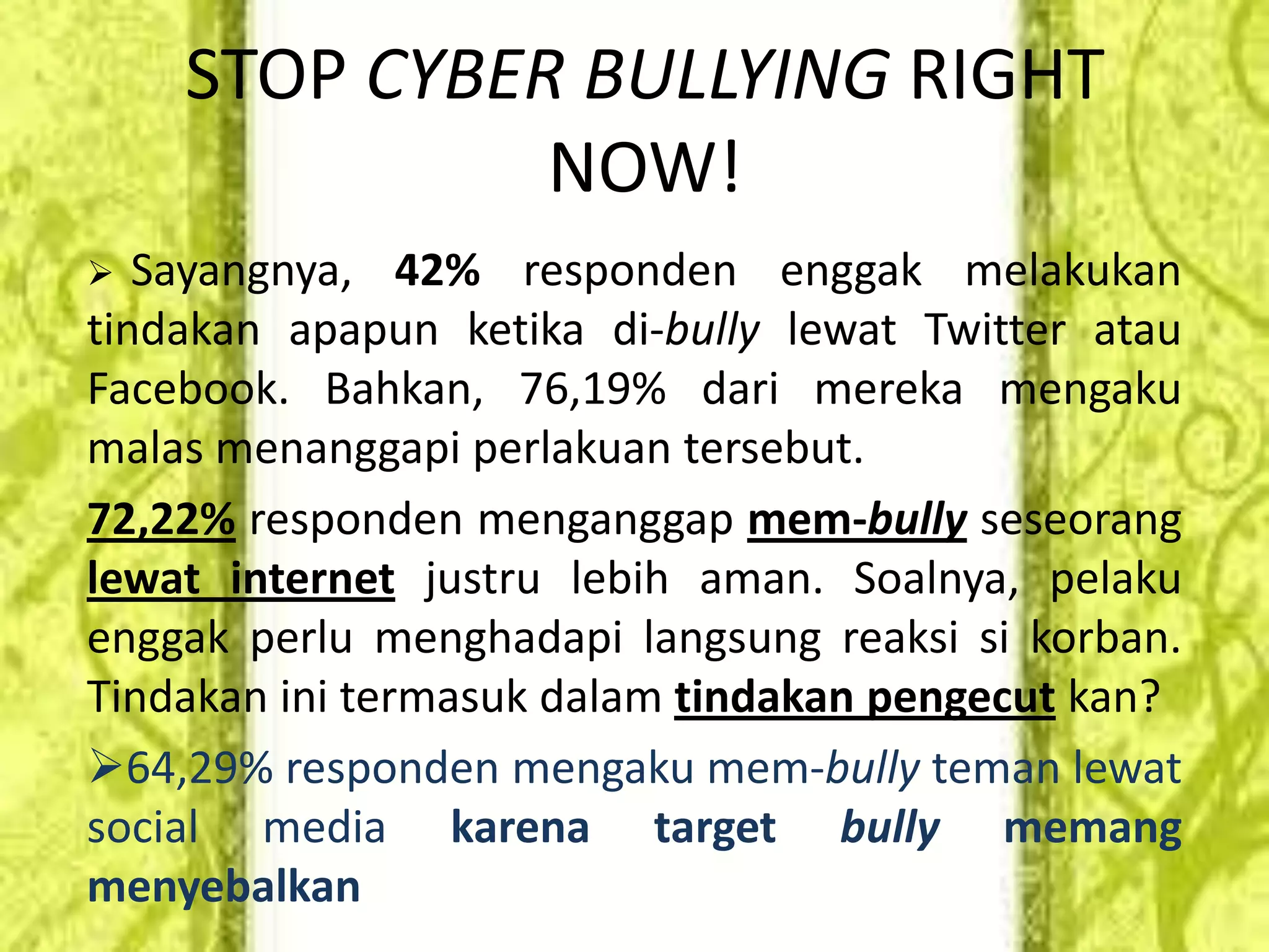 Cyber bullying | PPTX