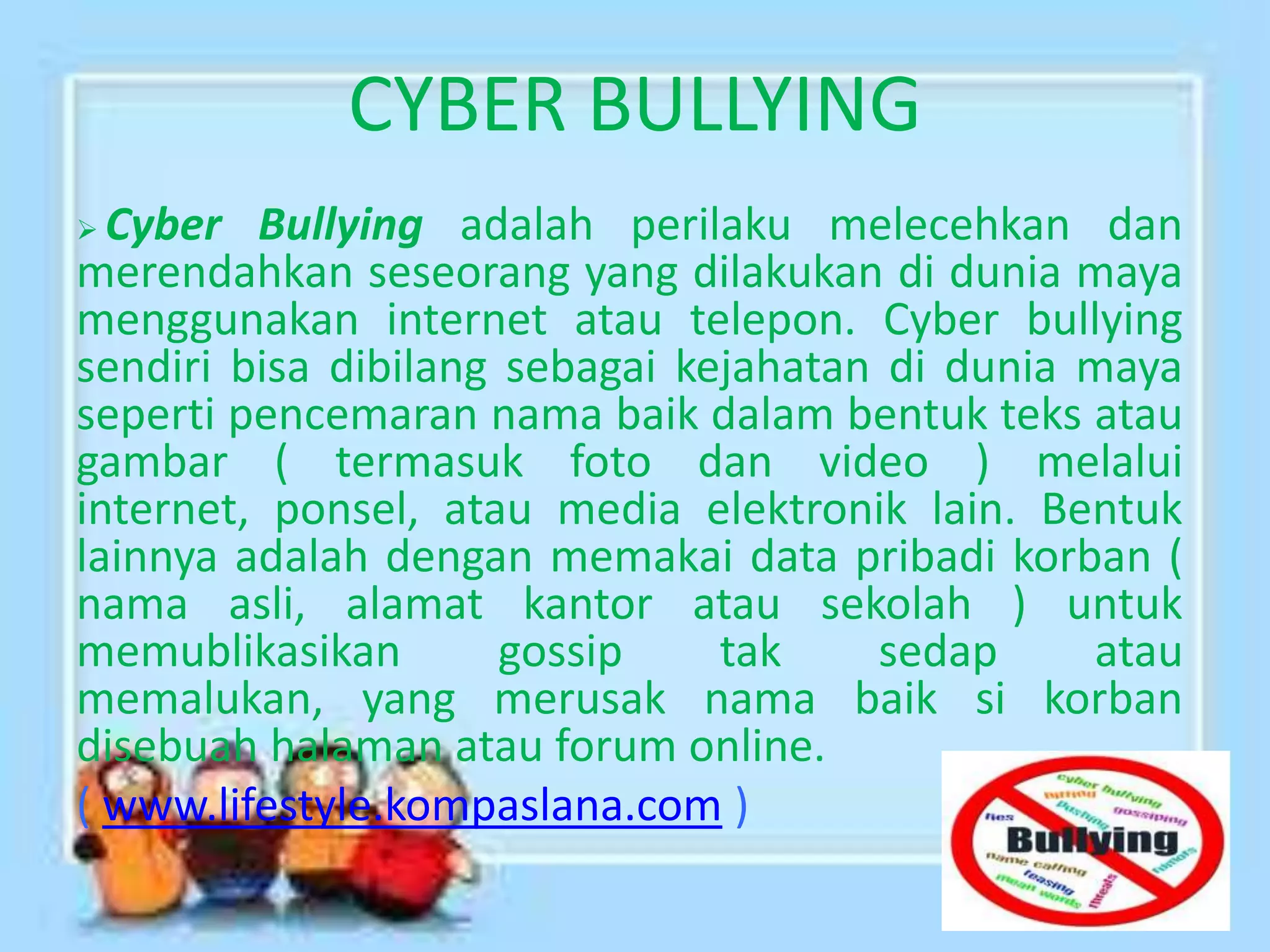 Cyber bullying | PPTX