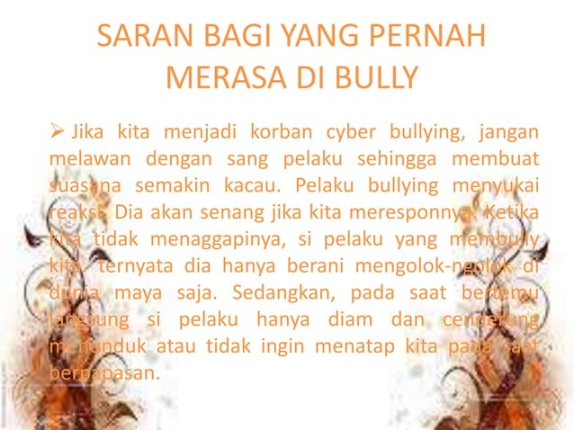 Cyber bullying | PPTX