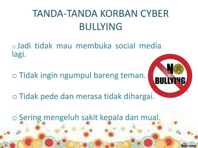 Cyber bullying | PPTX