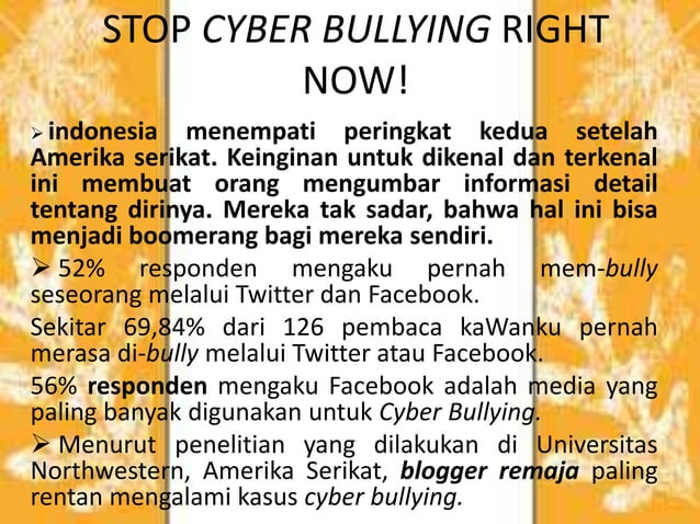 Cyber bullying | PPTX