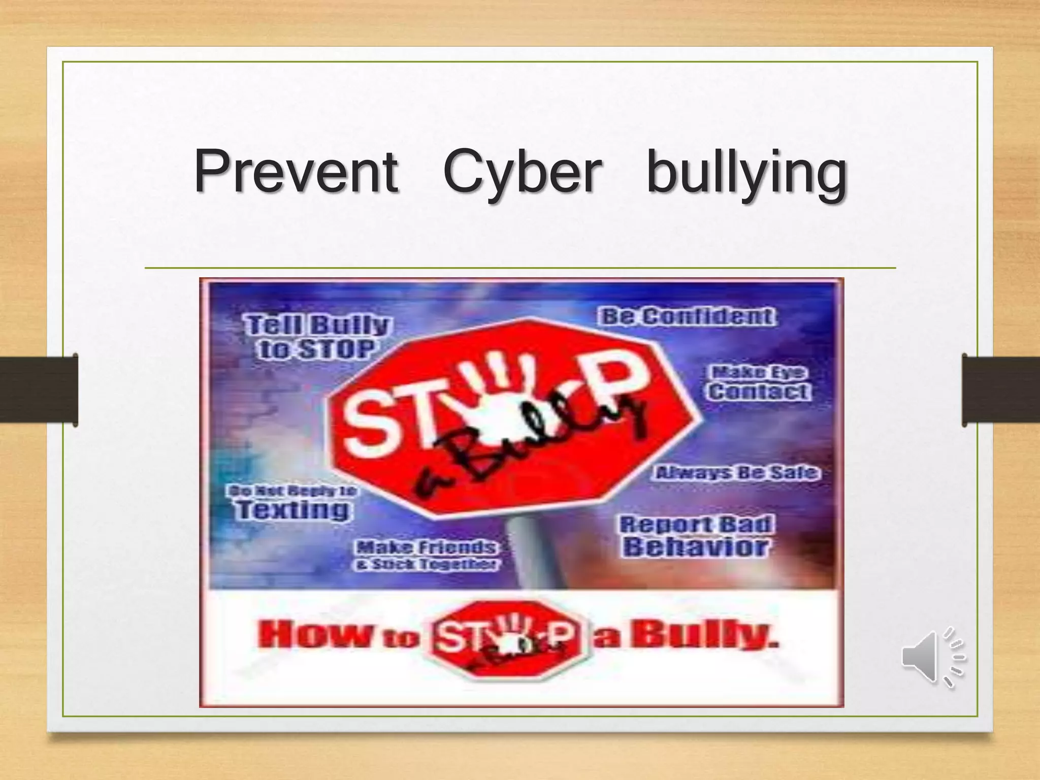 Cyber bullying | PPTX