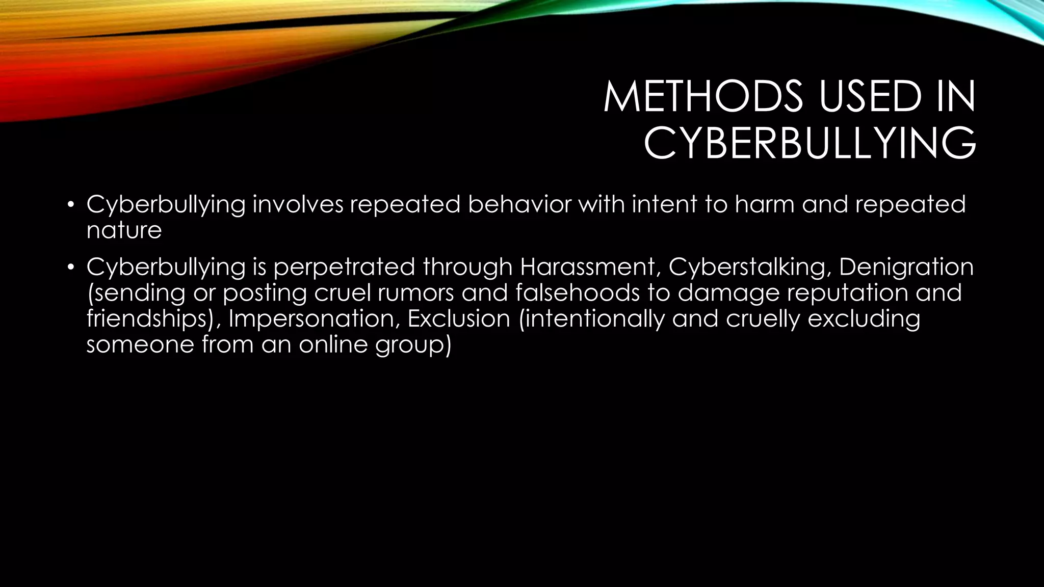 Cyber bullying | PPTX