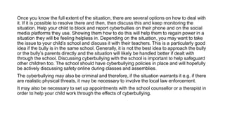 Cyberbullying Guide - Parents, Teachers & Children | PPTX