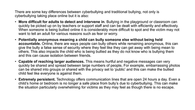 Cyberbullying Guide - Parents, Teachers & Children | PPT