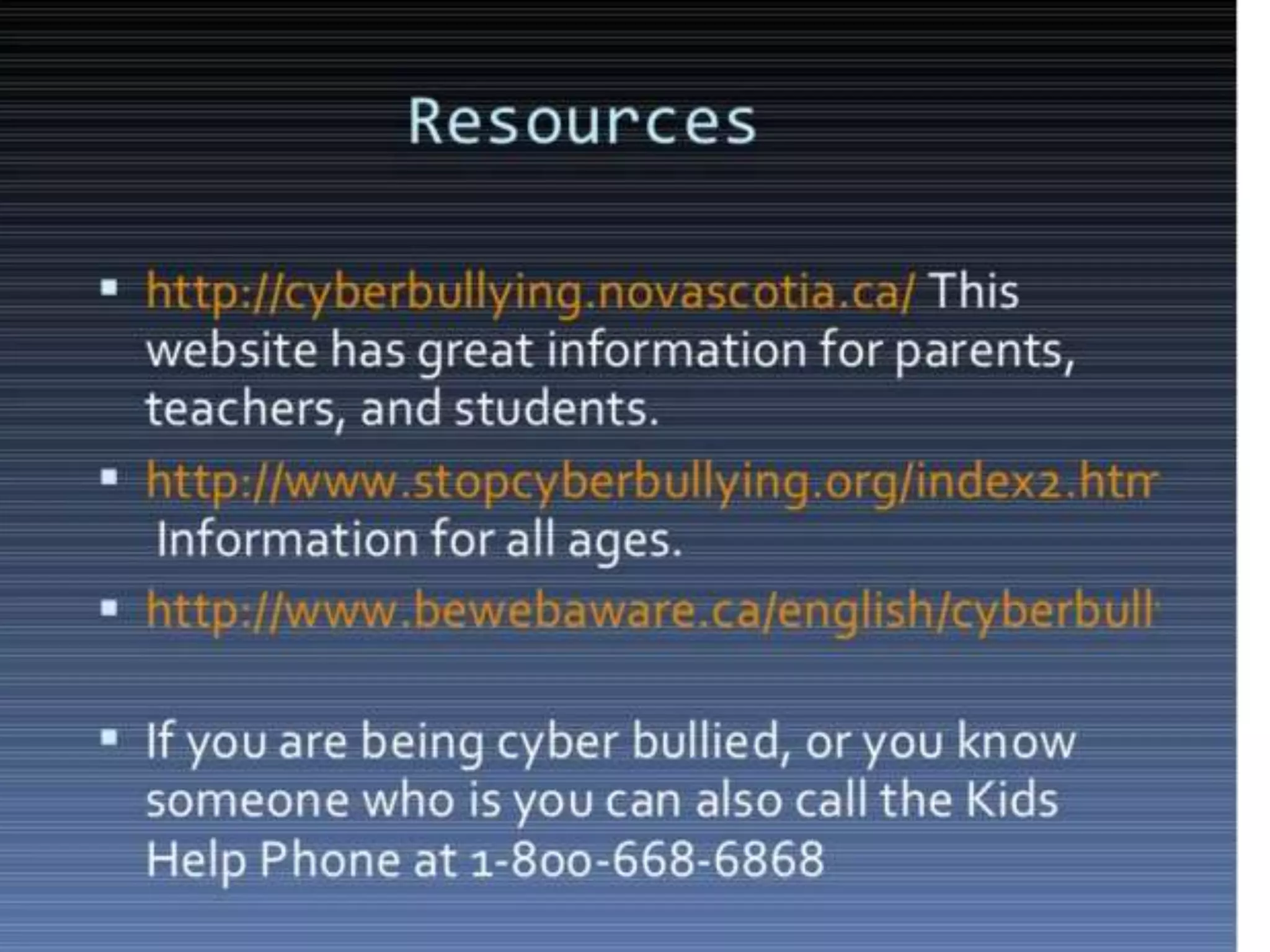 Cyber bullying | PPTX