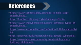 Cyber bullying | PPTX