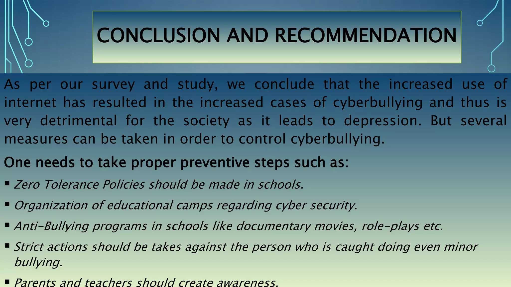 Cyber bullying | PPTX