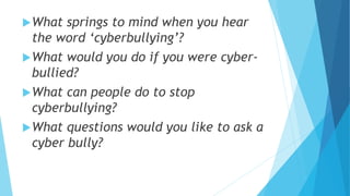 Cyberbullying | PPTX