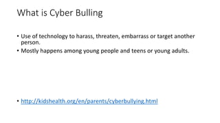 Cyber Bullying - Computer Science | Mahima Shah | PPT