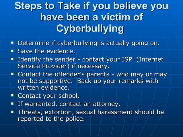 Cyberbullying Presentation | PPT