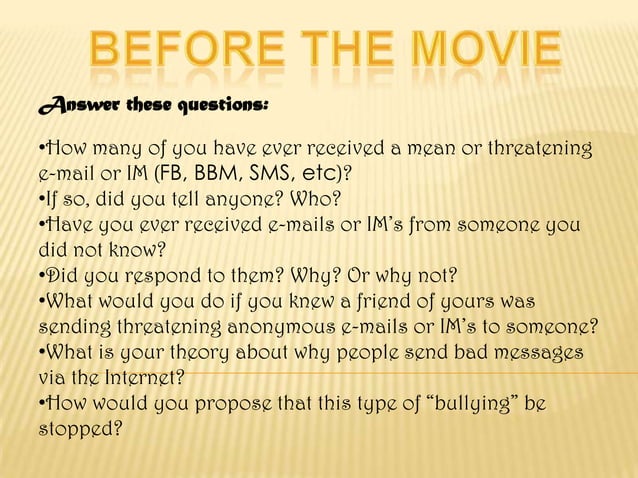 Cyberbullying assignment | PPT