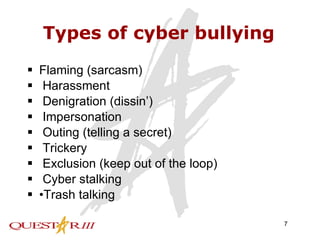 Cyberbullying Class | PPT | Crime & Harmful Acts to Individuals ...