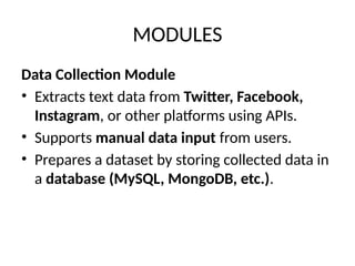 CYBER BULLYING DETECTION UPDATED USING social | PPT
